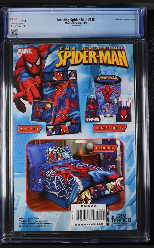 Barack Obama AMAZING SPIDER-MAN #583 CGC 9.8 INAUGURATION 1st Print ...