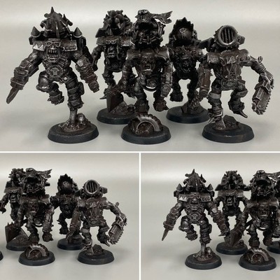 5 ORK STORMBOYZ WARHAMMER 40,000 40K MOB SQUAD GAMES WORKSHOP JUMP ...