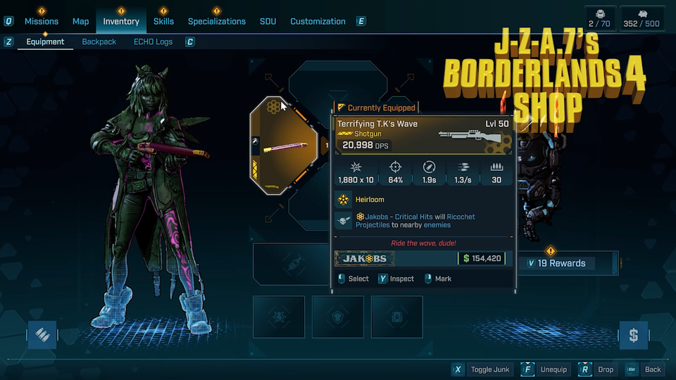 Borderlands 4 MODDED T.K'S WAVE 20,000+ DPS CRAZY DAMAGE BL4 PC-PS-XBOX ...