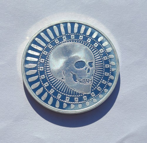 PIRATE SKULL PALM TREE 1 OZ .999 Silver Round Coin 2009 One Ounce Troy ...
