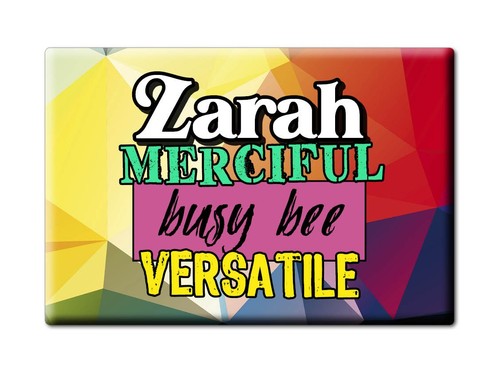 Zarah Fridge Magnet Name with Adjectives I Love Gift Idea | eBay