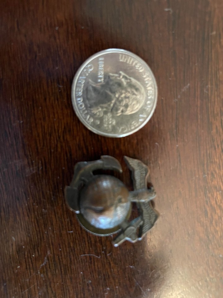 Old Vintage 1930s Marine Corps EGA collar Insignia Emblem Bronze Plaque ...