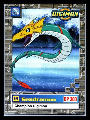DIGIMON Seadramon #19 SERIES 1 - 21 of 34 - 1999/2000 BANDAI - Vintage ...