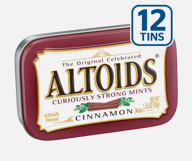 ALTOIDS Cinnamon Mints, 1.76 oz. (Pack of 12) 22000158949 | eBay