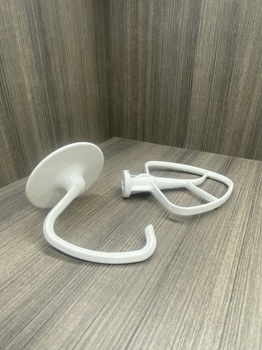KitchenAid Stand Mixer Attachment Dough Hook & Beater Blade Both Coated ...