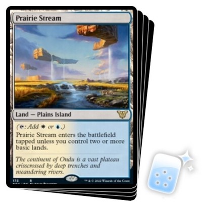 PRAIRIE STREAM X4 Kamigawa: Neon Dynasty: Commander Magic MTG MINT CARD ...