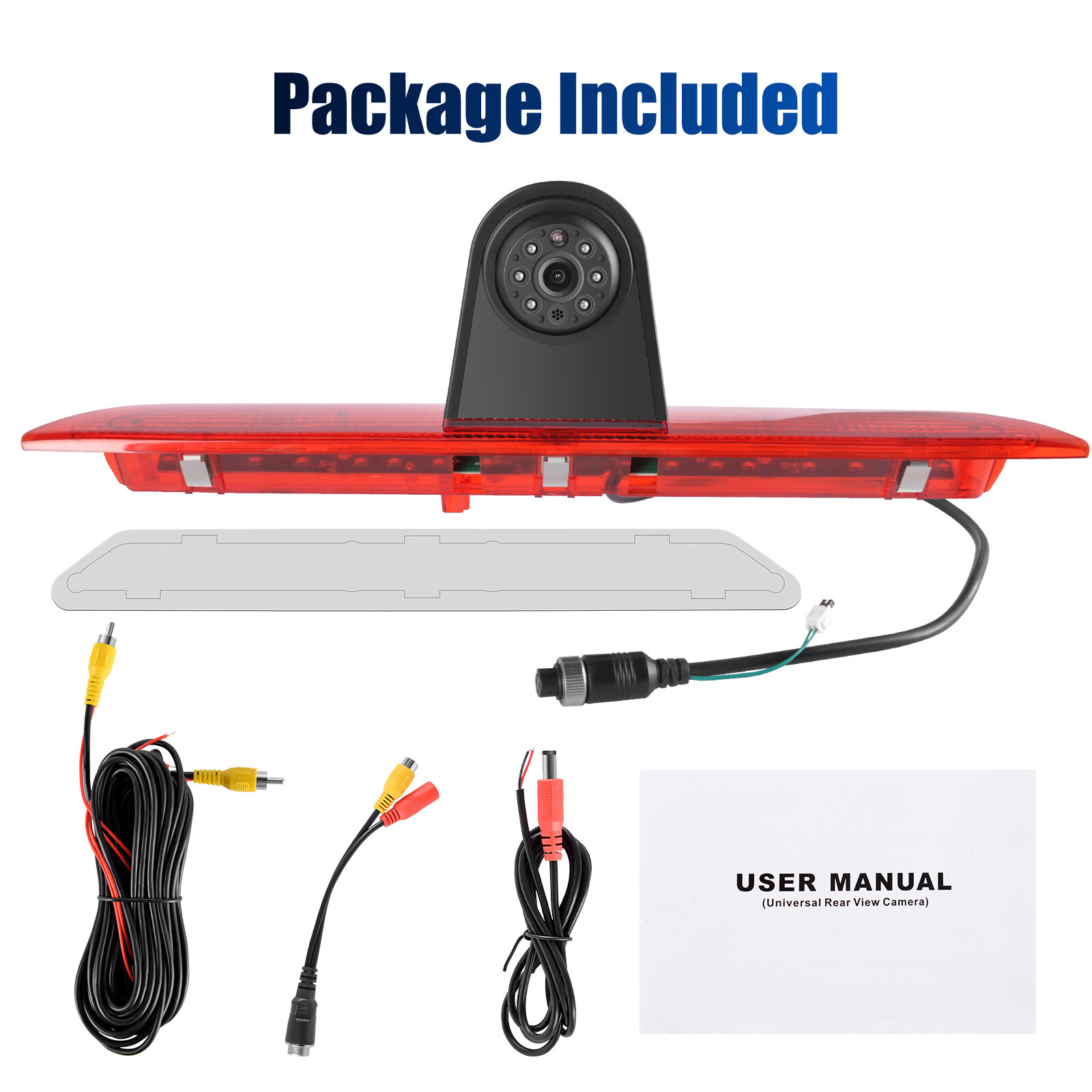 Rear Brake Light Parking Reverse Camera Night Vision For Ford Transit ...