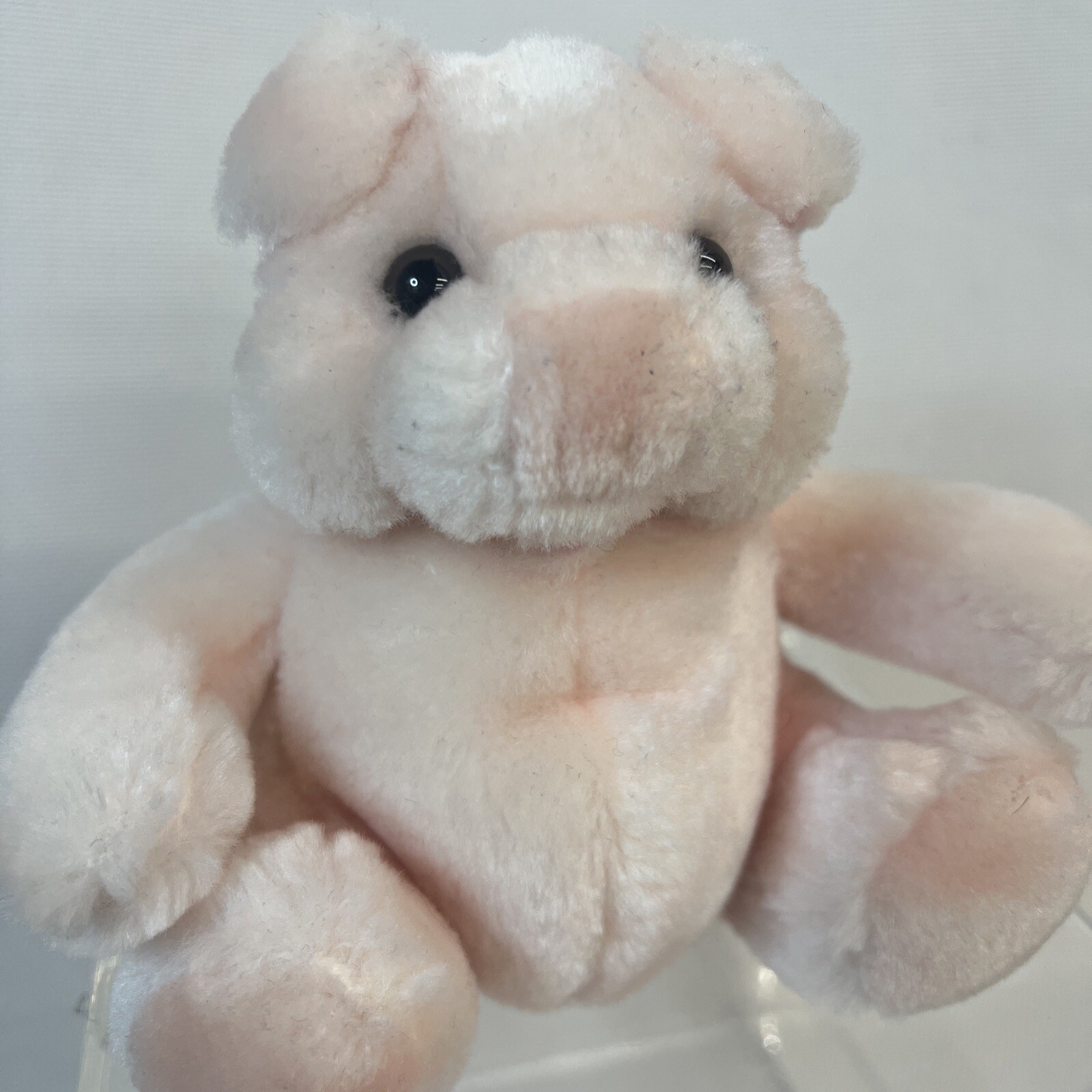 Vintage RUSS BERRIE Baby Puckers PIG SOFT TOY pink 5 inch Stuffed ...