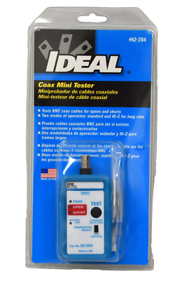 Ideal 62-204 Coax Mini-Tester BNC | eBay