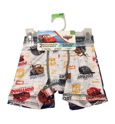 Disney Pixar CARS Boys 2T/3T Boxer Briefs Jackson Storm Mater Lightning ...