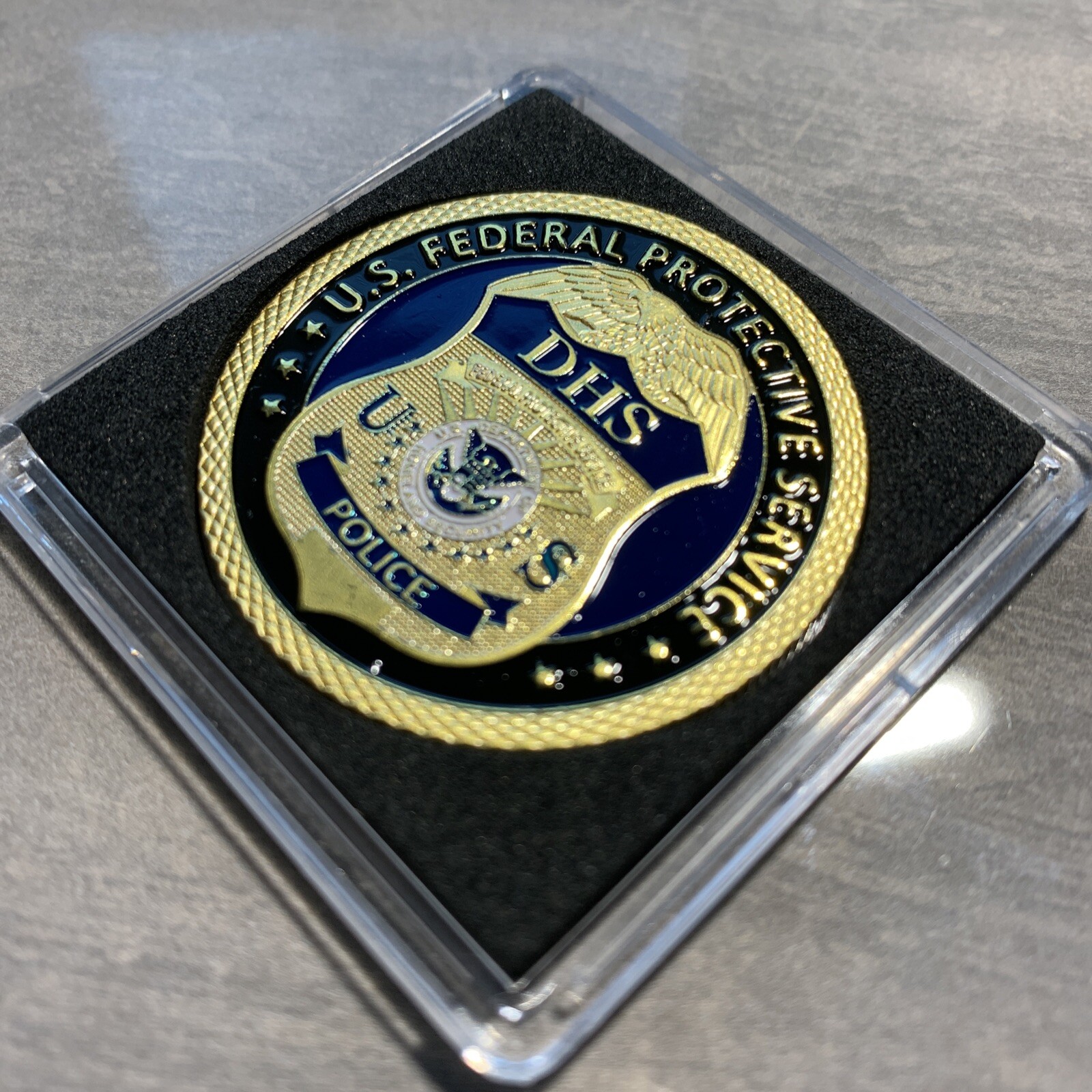 US Federal Protective Service Police DOHS Challenge Coin 40mm | eBay