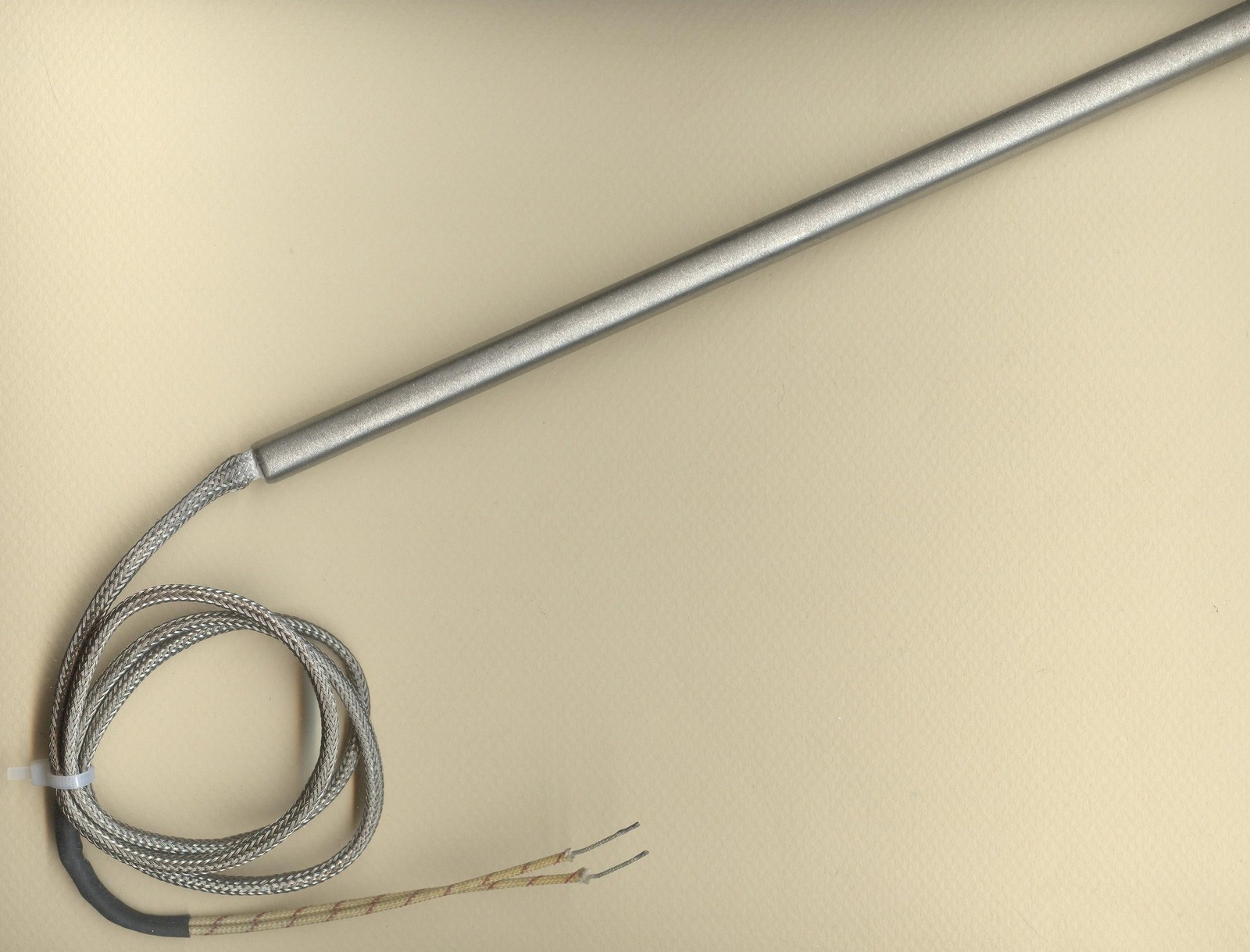 Fast Heat Cartridge Heater 3/8" Dia X 10" Long 375W 240V 24" SS Braided ...