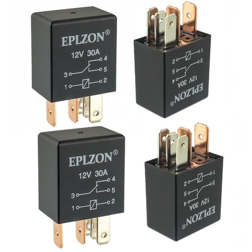 5 Pin 12V 30A SPDT Relay High Performance Multi-Purpose Waterproof ...