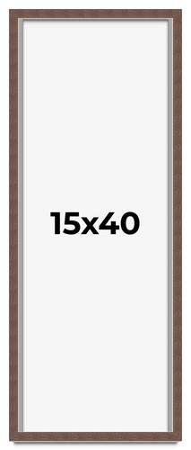 15x40 Shadow Box Frame Brown | 1.125 inches Deep Real Wood Rustic ...