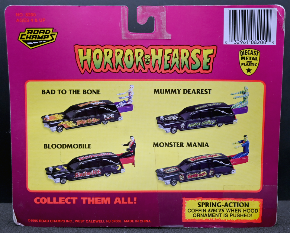 1995 Road Champs Horror Hearse “Mummy Dearest” #8200 Diecast Car ...