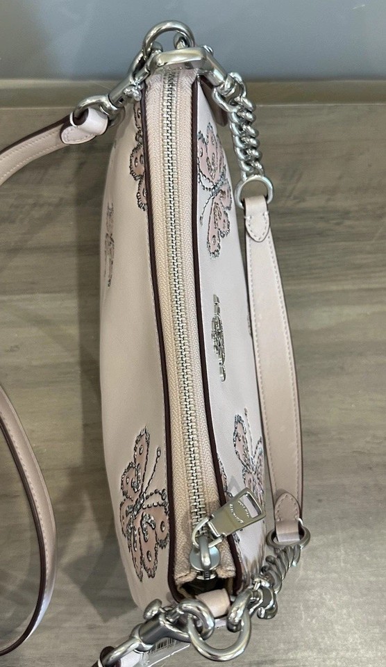 COACH CCE92 Teri Shoulder Bag Butterfly Print Smooth Leather SV ...