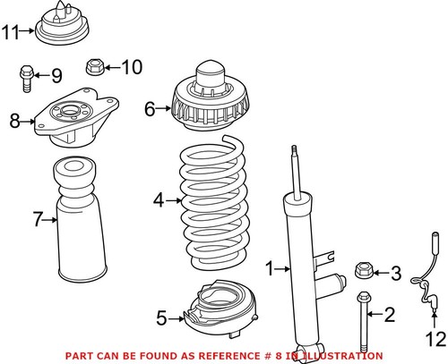Genuine OEM Rear Suspension Shock Absorber Mount For BMW 33506889812 | eBay