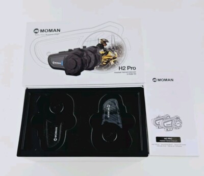 MOMAN H2 Pro FM Helmet Intercom Wireless FM Motorcycle Helmet Headset ...