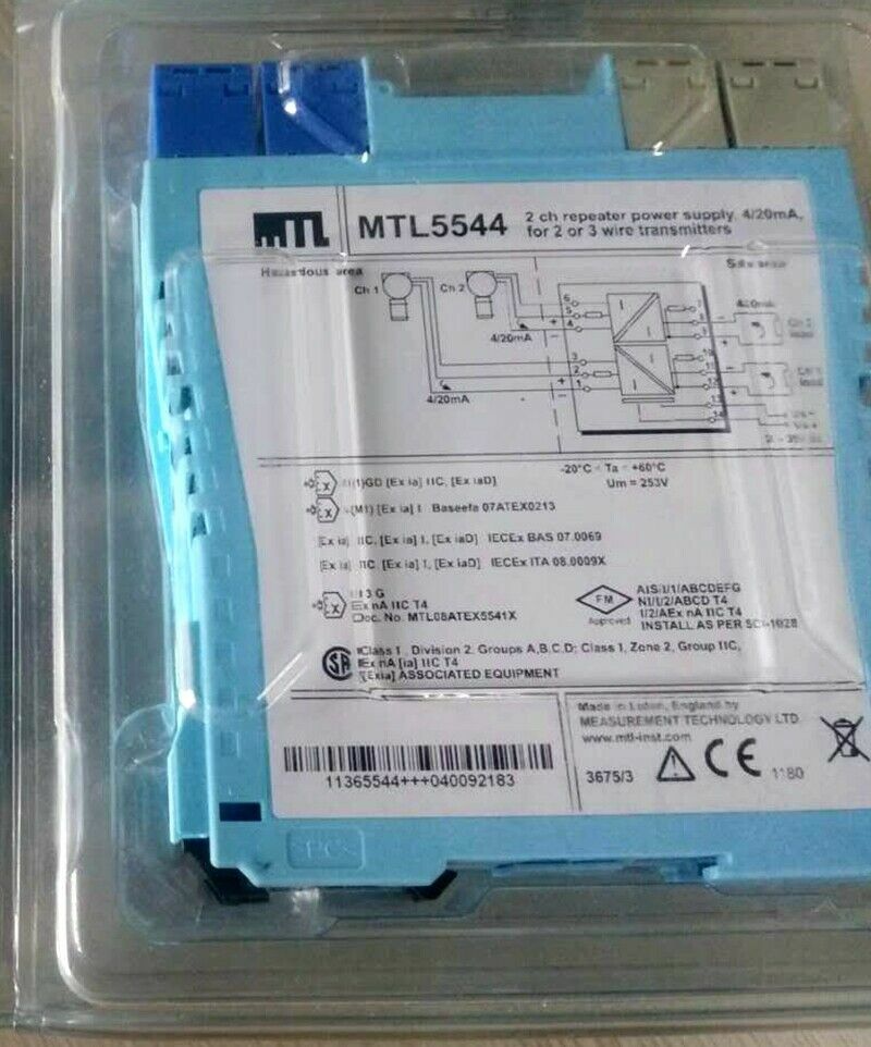 1PCS New MEASUREMENT TECHNOLOGY LTD MTL5544 Dual Channel Repeater Power ...