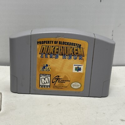 Duke Nukem-Zero Hour (Nintendo 64 N64) Tested & Working Blockbuster ...
