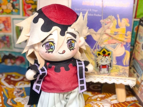 Demon Slayer Douma Plush Doll With Custome Hat Stuffed Cotton Toy 20cm ...