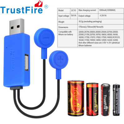 TrustFire Universal Magnetic battery Charger For Rechargeable Lithium ...