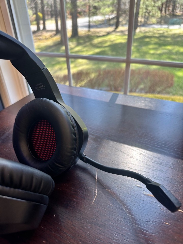 BINNUNE Wireless Gaming Headset with USB Dongle & Detachable Mic ...