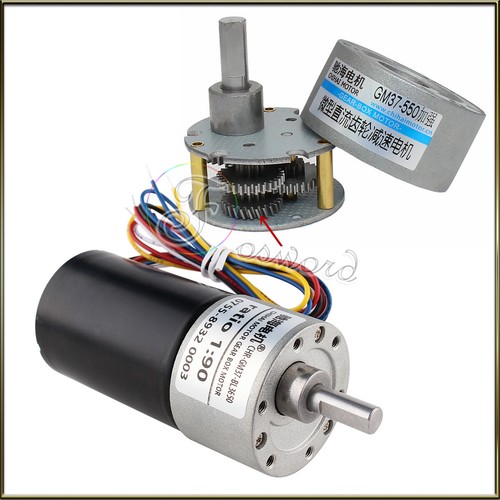 DC 12V 24V Brushless Geared Motors Reversible High Torque Reversible ...