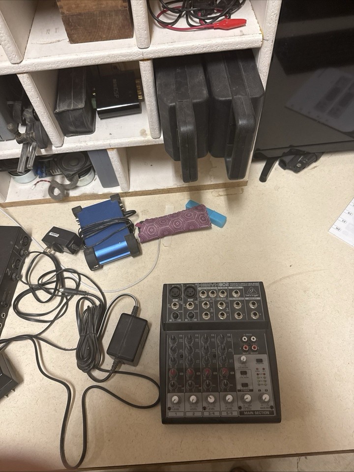 Behringer Eight Channel Mixer With Phantom Power For Microphone | eBay