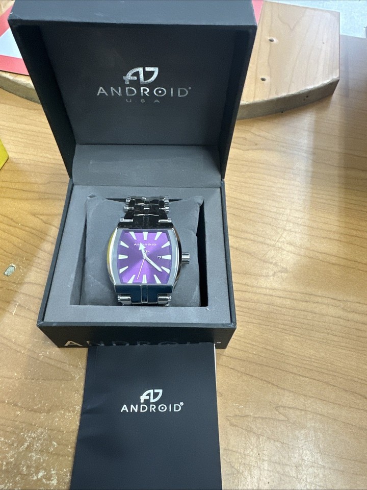 Android AD719 Watch 316L Stainless Steel Quartz Movement Millipede Date ...