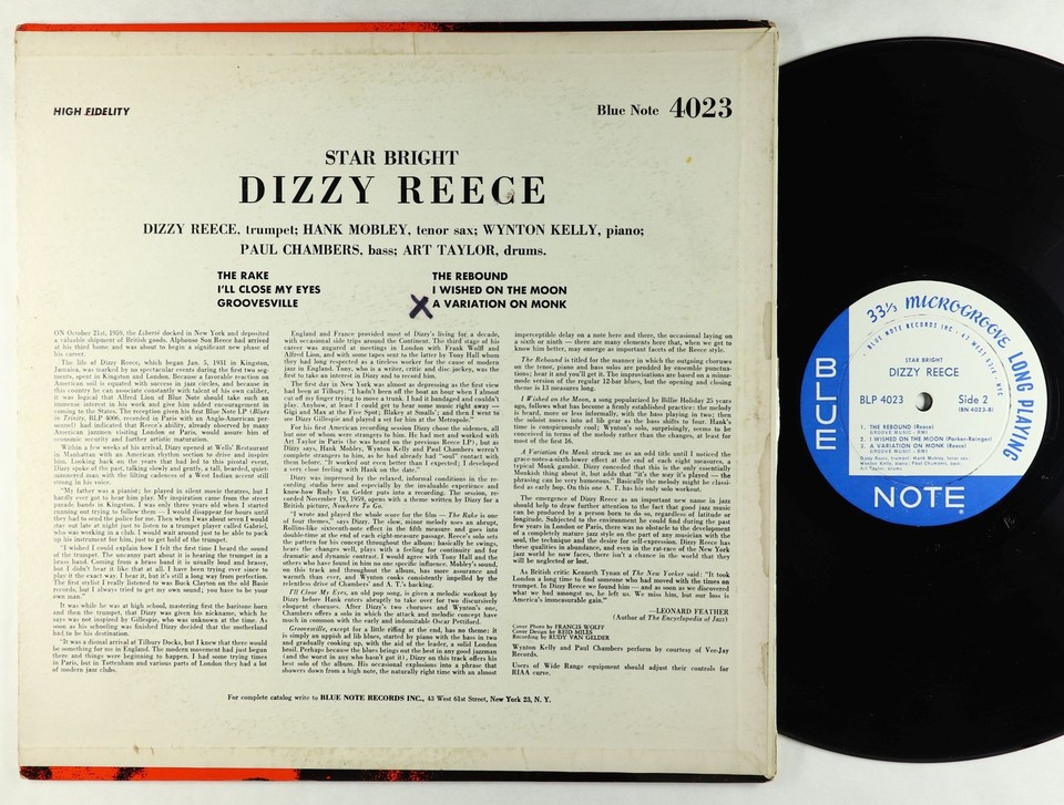 Dizzy Reece - Star Bright LP - Blue Note - BLP 4023 Mono DG RVG Ear | eBay