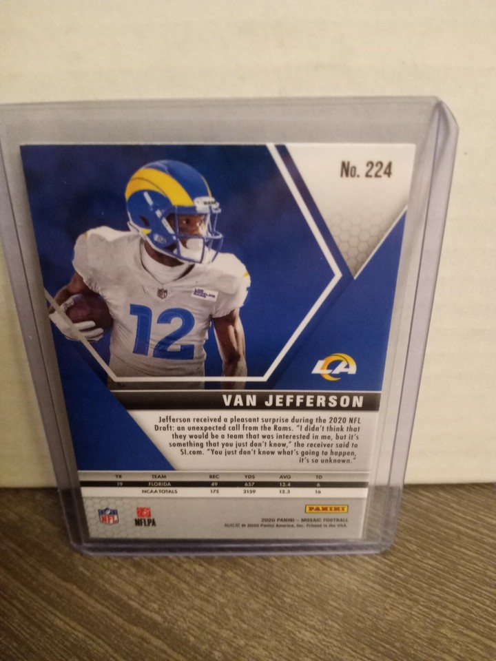 2020 Panini Mosaic #224 Van Jefferson - Los Angeles Rams Rookie Card | eBay