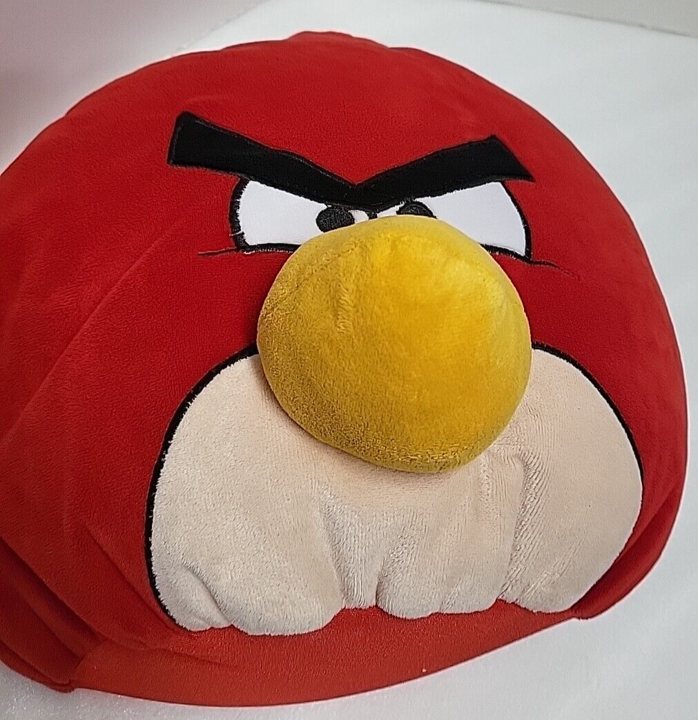Angry Birds Red Bird Plush Soft Stuffed Bean Bag Pillow Large Character ...