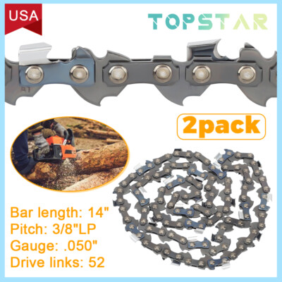 2Pack 14" Chainsaw Chain For Echo CS-310 CS-352 CS-341 CS-370 3/8" LP ...