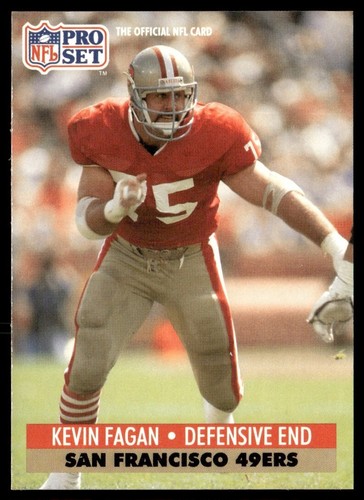 1991 Pro Set Kevin Fagan San Francisco 49ers #291 | eBay