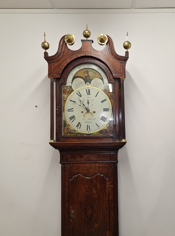 Early 1800s Longcase with Moon Phase dial by James Sherratt, Stone ...