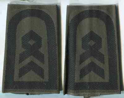 Bundeswehr:Rangschlaufen: Stabsfeldwebel schwarz in oliv 1 Paar | eBay.de