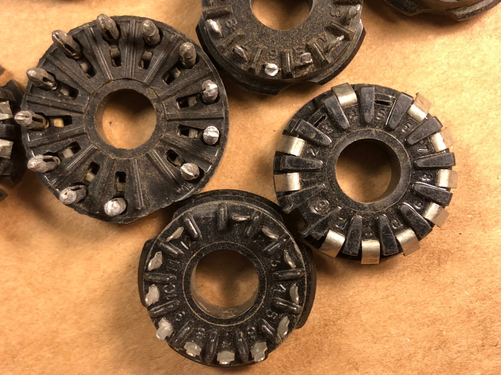 8 Vintage 12-Pin Compactron Vacuum Tube Sockets Ham Radio Amplifier ...