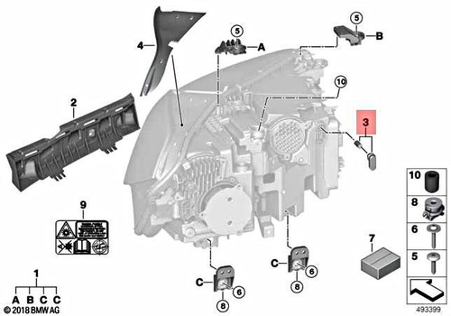 Genuine Set grommets MINI BMW Cooper Jcw One X3 F60 G01 ALL4 SD SE ...
