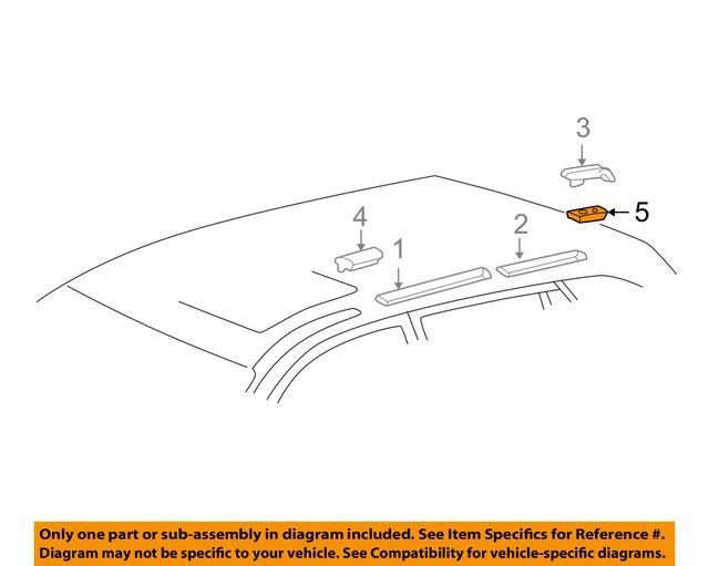 Toyota Oem-roof Molding Retainer Clip 7556160031 for sale online | eBay