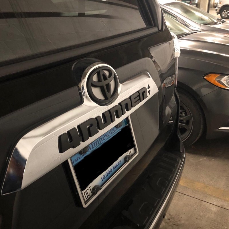 Overlay Kit Emblem For 2010-2024 4Runner Accessories Rear Liftgate Anti ...