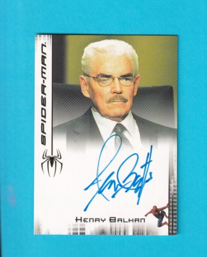 Spider-Man 2007 Upper Deck Movie autograph card Jack Betts - Henry ...