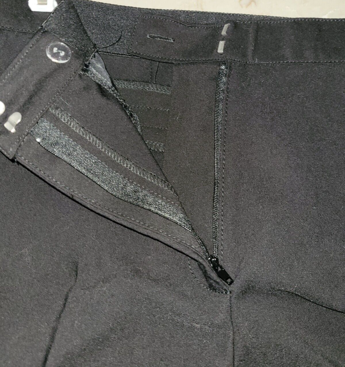 NEW Ruby Road Women Cropped Pants Capris Size 12 Black Cotton Stretch ...