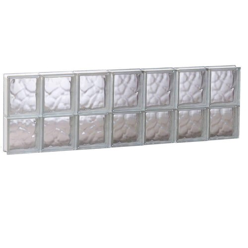 Clearly Secure Glass Block Window 40"x13.5"x3.1" Frameless Non-Vented ...
