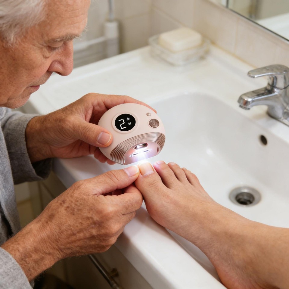 Safety Electric Nail Clipper Automatic Thick Nails Trimmer Professional ...