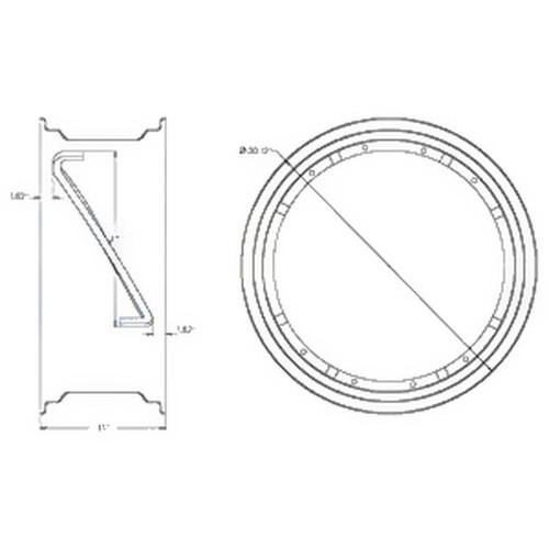 Power Adjust Rim Fits 135 150 165 230 235 245 285 TE20 TEA20 TO20 TO30 ...