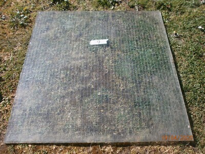 Large security wired mottled glass window pane 600 x 600 x 5mm Collect ...