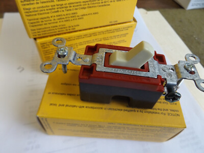 WHOLESALE HUBBELL CS 1201 SWITCH RED/WHITE LOT OF 4 NEW OLD STOCK | eBay