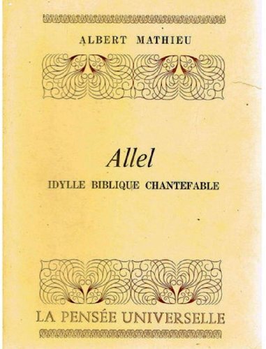Allel : Chantefable de Albert Mathieu | eBay
