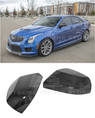 For 16-Up Cadillac ATS CT4 V Sedan | GM Factory CARBON FIBER Side ...